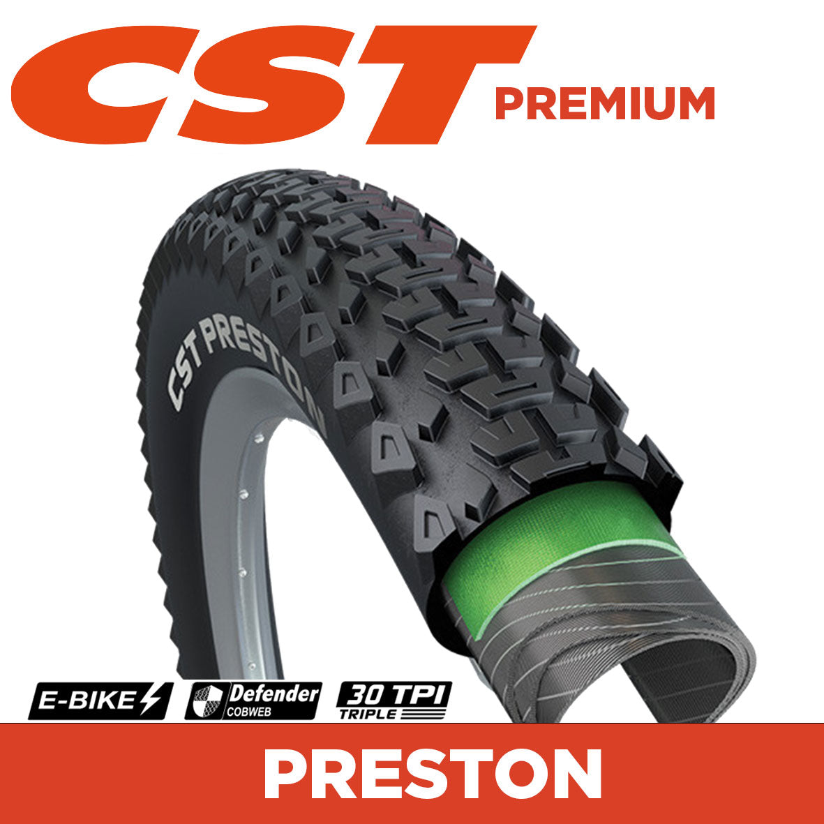 CST Tyre 27.5 x 2.35 Preston - CobWeb 3mm Layer only $32.99 – Bandit Bikes
